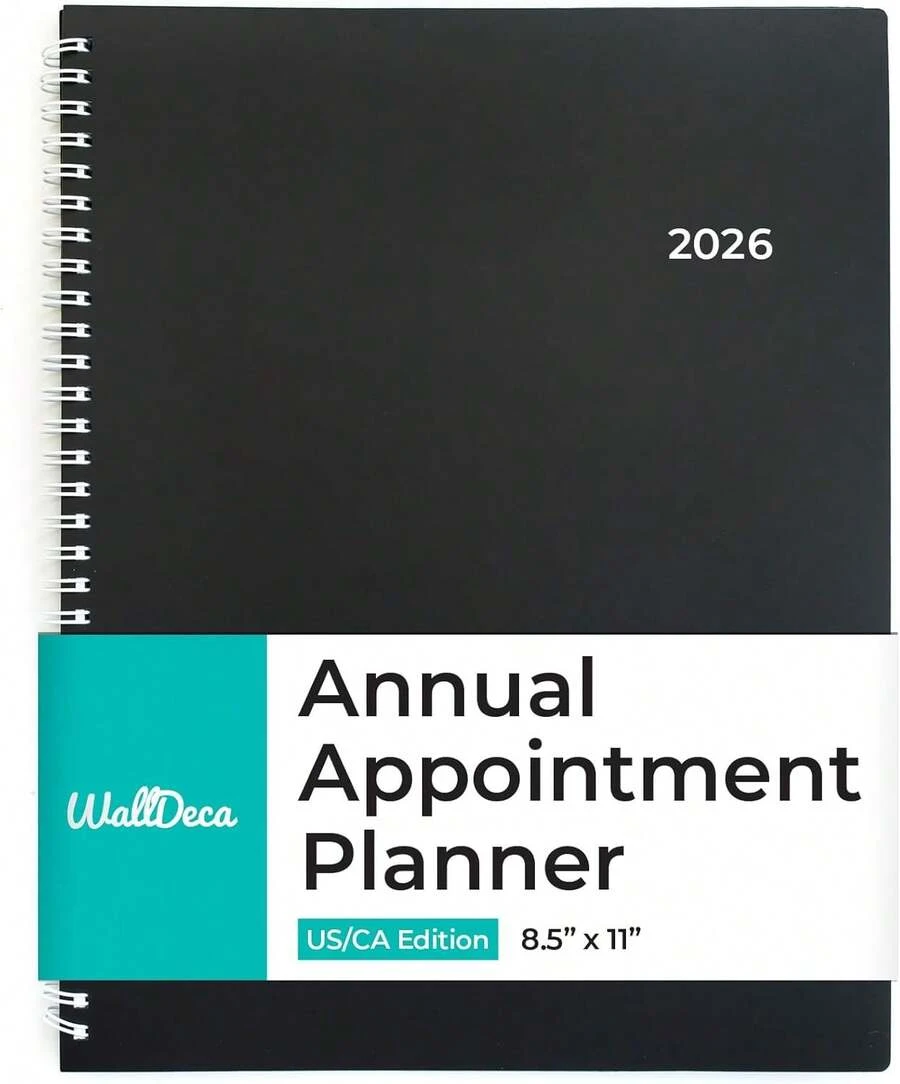 WallDeca Appointment Planner 2026, Agenda Planner With Weekly And ...