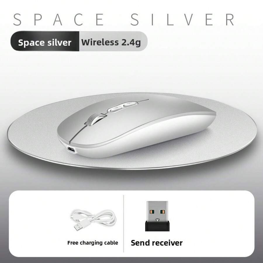 Huma M103 Dual Mode Wireless Mouse Silent Rechargeable Luminous Office ...