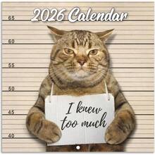 2026 Wall Calendar - January 2026 - December 2026, Funny Calendar 2026 ...