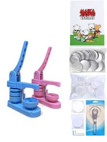 58mm (2.25 pulgadas) Máquina para hacer insignias de botón DIY, incluye ...