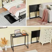 Folding Desk, Small Foldable Desk 31.5 Small Spaces, Space Saving ...