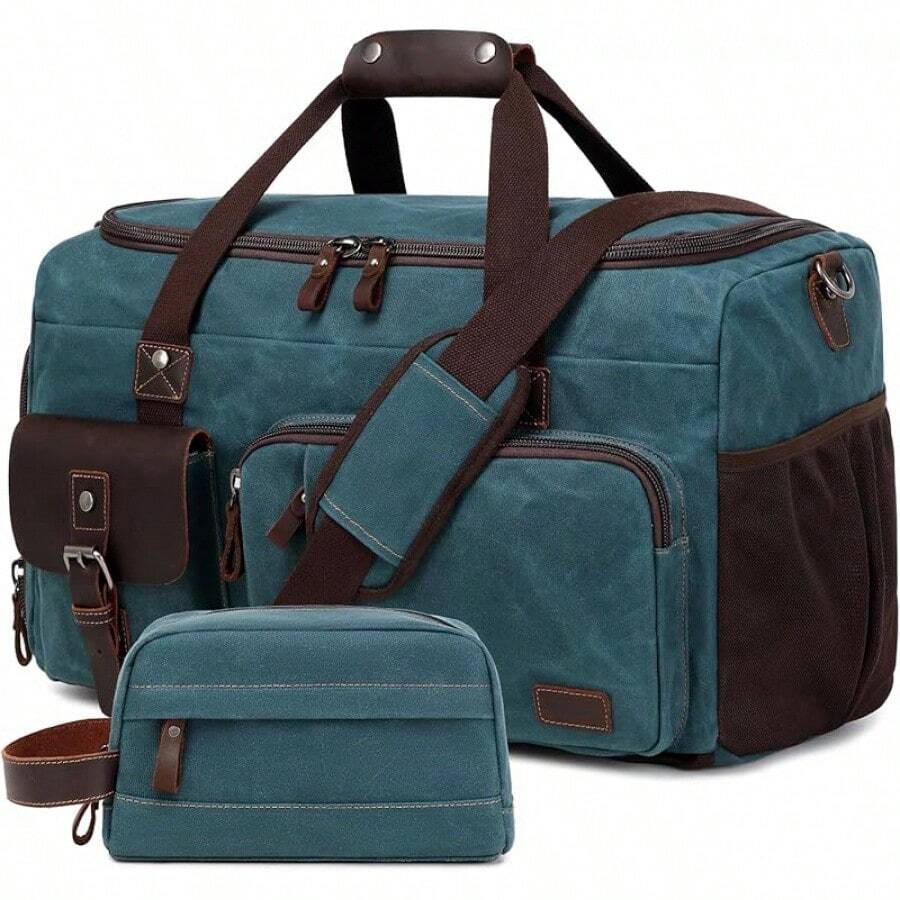 Travel Duffle Bag Weekender Bag With Shoe Compartment Overnight Bag Men ...