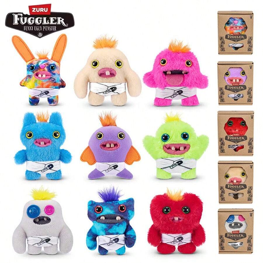 Fuggler Ugly Monster Plush 8cm Baby Fugg Series Mini Soft Plush Doll ...