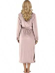 Bata de mujer premium de NY Threads, bata de baño de felpa suave y ...