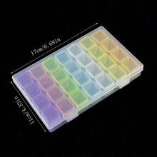 1pc 28/56 Grids Diamond Painting Storage Box Beads Organizers DIY ...