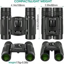 12X25 Small Pocket Binoculars Compact Adults, Binoculars Bird Watching ...