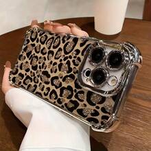 High-End Fashion Leopard Print Four-Corner Anti-Drop Phone Case ...