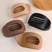 Elegant Hair Clips - Flat Round Minimalist, Bendable Teeth Grip ...