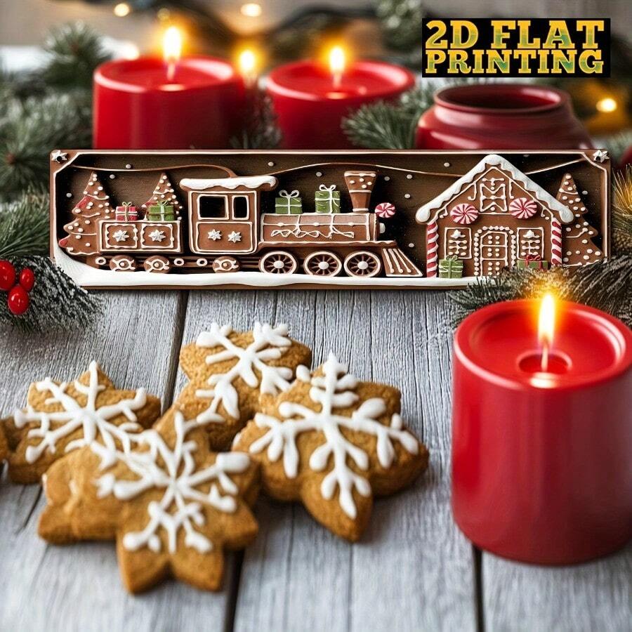 2D Flat, 1pc Polar Express Metal Wall Sign - Large 10.16x40.64 Cm ...