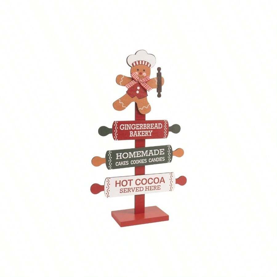Wooden Gingerbread Bakery Sign, 15. Gingerbread Man Kitchen Tabletop ...