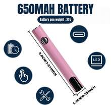 510 Thread Battery Pen, 650mAh High Capacity Battery, Digital Screen ...