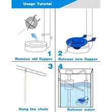 Universal Toilet Flapper Kit 2 Inch - 2 Pack High Level Setting Low ...