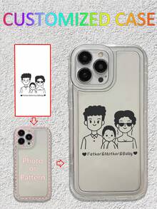 Customizable Cartoon Family Portrait Design, Warm And Affectionate ...