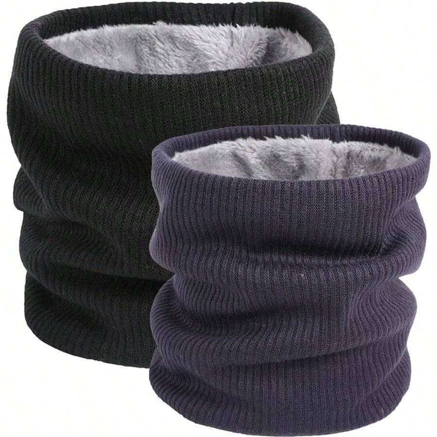 Warmer Neck Gaiter Fleece Lined Neck Warmer Winter Neck Scarves Cold ...