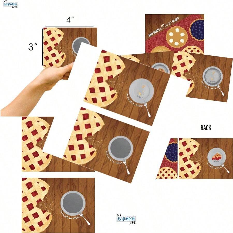 My Scratch Offs 26 Pack Find The Pie Thanksgiving Scratch Off Game ...