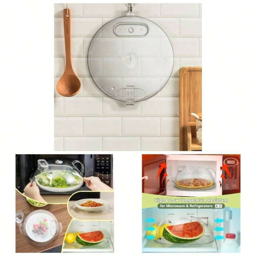 Microwave Splatter Cover Food, Microwave Splash Guard Cooker Lid With ...