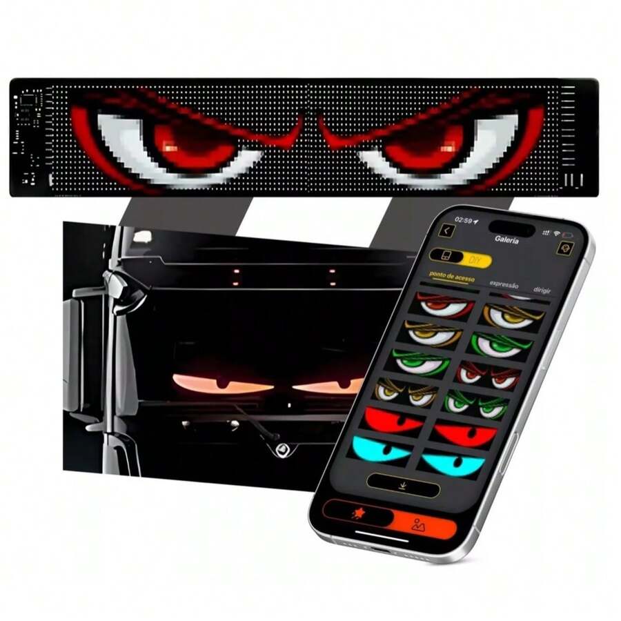 LED Eyes For Car Truck Windshield, Shop Decoration, Flexible LED Screen ...