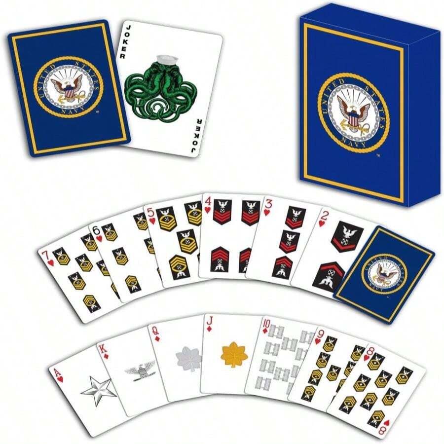 Military Gift Shop US Navy Professional Quality Playing Cards | Great ...