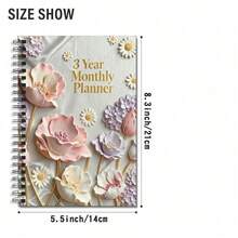 1 Compact 2026-2028 3-Year Calendar Planner Notebook: Includes 3-In-1 ...