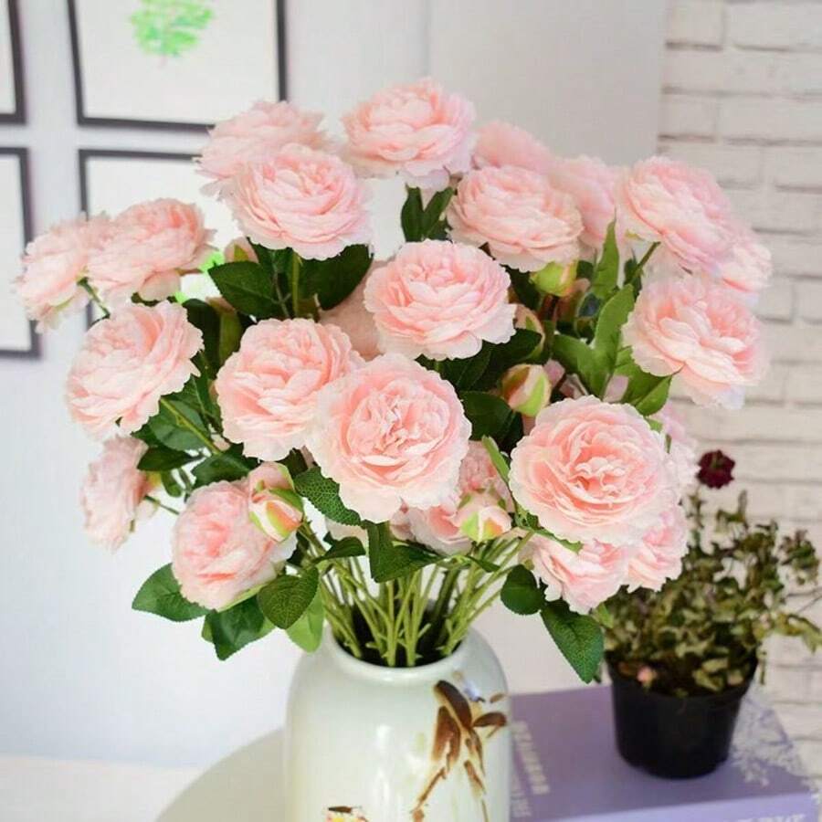European-Style Artificial Peonies - Real Touch Faux Ranunculus Flowers ...