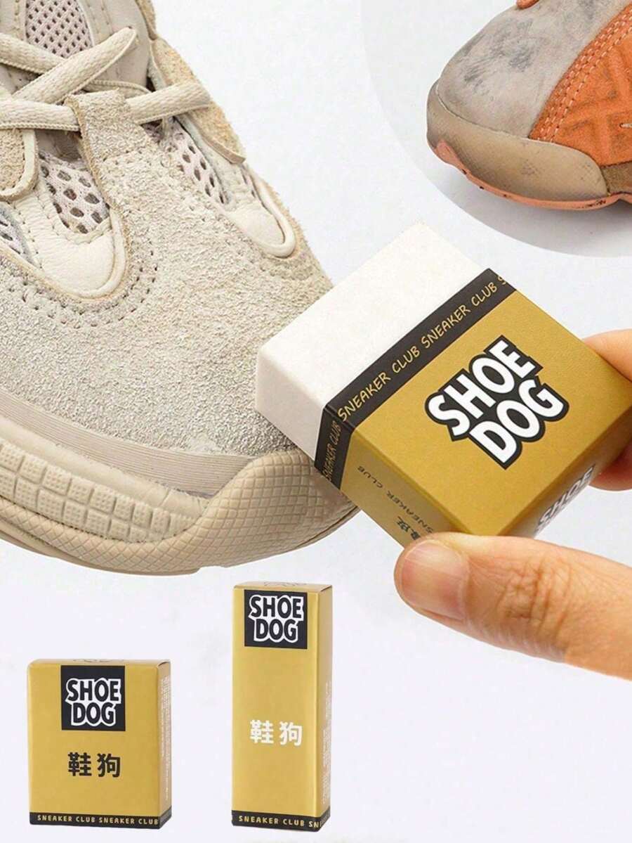 1pc Shoe Cleaning Rubber Eraser & Fabric Shoe Care Brush - Rubber ...