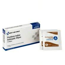 12 - 015 PVP Povidone Iodine Wipe, Kit Refill Supplies, Box Of 10 ...