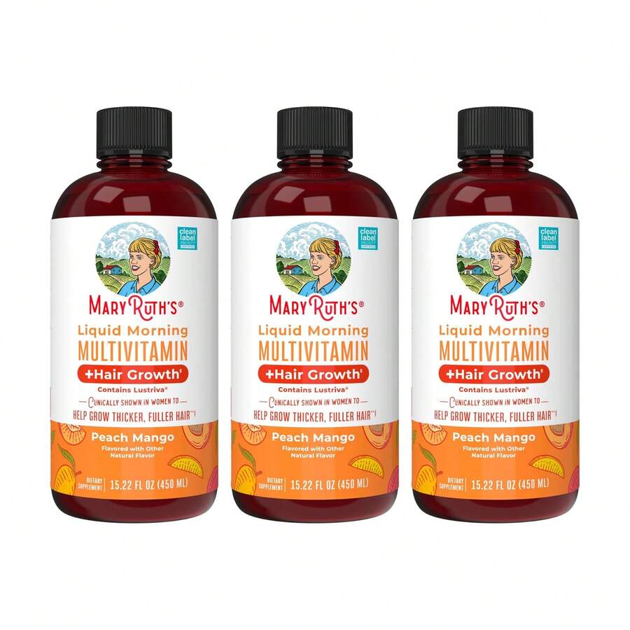MARY RUTH'S Liquid Morning Multivitamin Hair Growth - Includes All 8 B ...