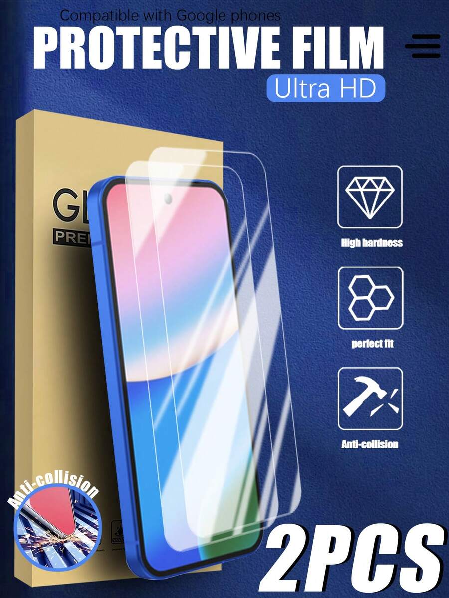 2pcs Ultra-Clear Screen Protector For Google Pixel 9/9 Pro/9 XL/9a/10/ ...