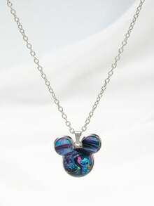 Disney 1pc Disney Cartoon Stitch & Mickey Mouse Shaped Pendant Necklace ...