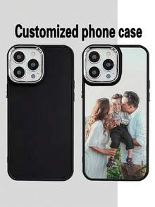 1pc Customized Full-Print Electroplated Phone Case, Compatible With ...