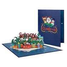 Christmas Gift New Creative 3D Greeting Card Holiday Blessings Handmade ...