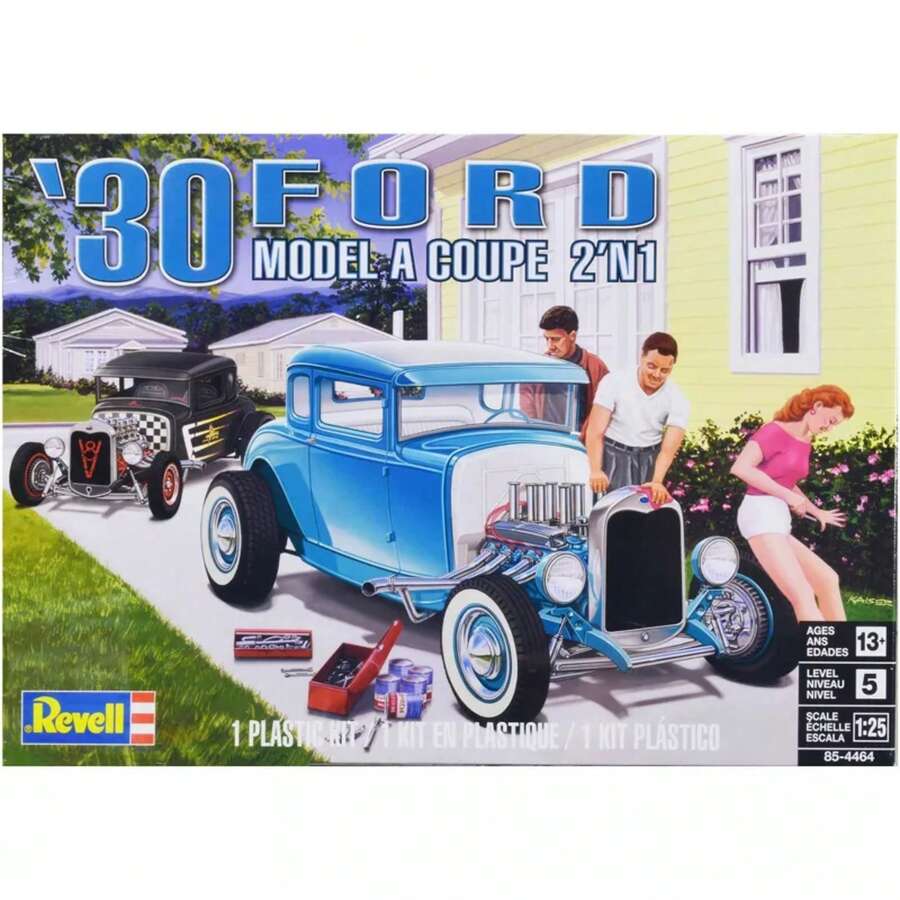 Level 5 Model Kit 1930 Model A Coupe 2-In-1 Kit 1/25 Scale Model By ...