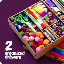 Arts And Crafts Vault - Craft Supplies Kit In A Box - Christmas Gift ...