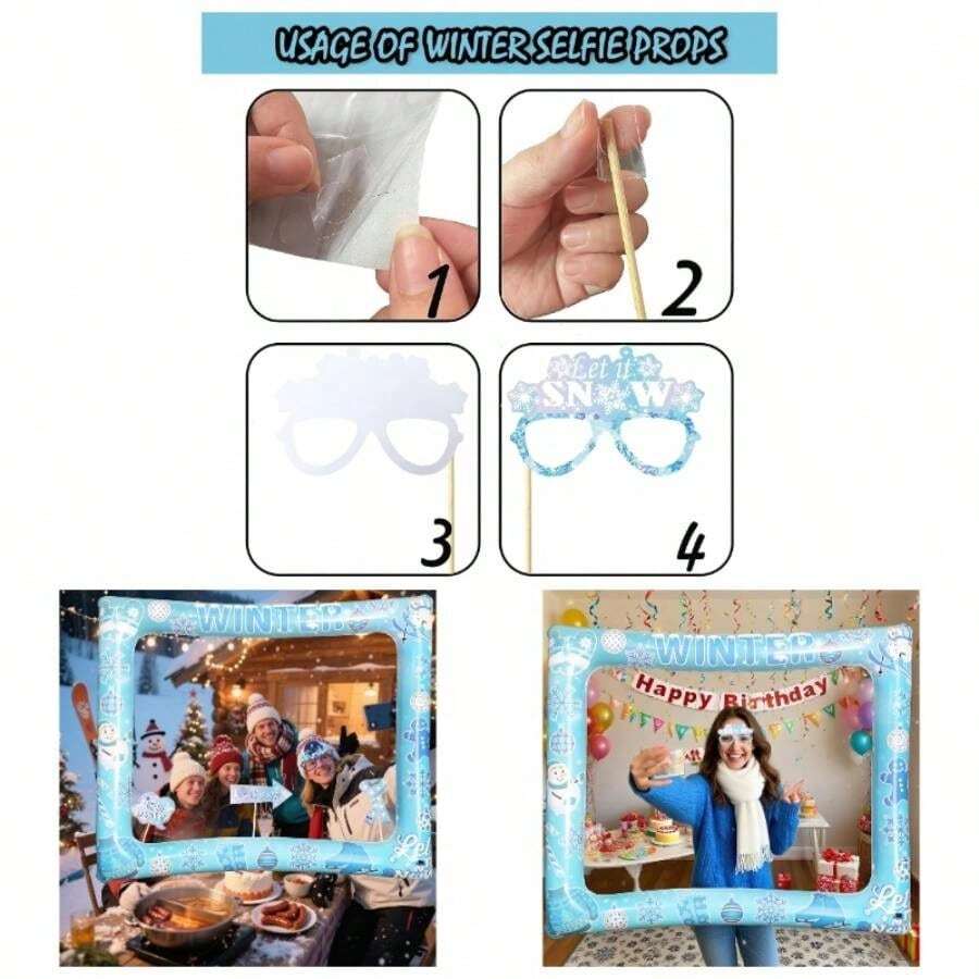 Winter Wonderland Inflatable Photo Photo Frame, Funny Winter Photo ...