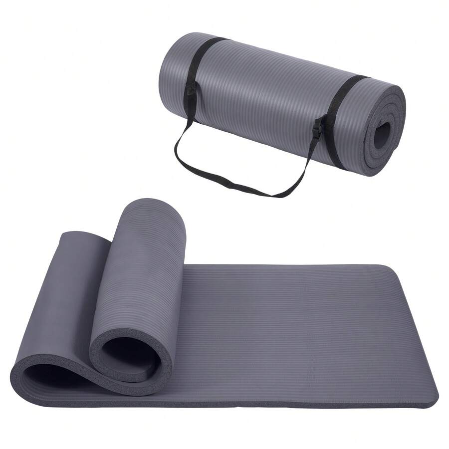 Yoga Mat, 1-Inch Thick Yoga Mat, Yoga Accessories, Suitable For Fitness ...
