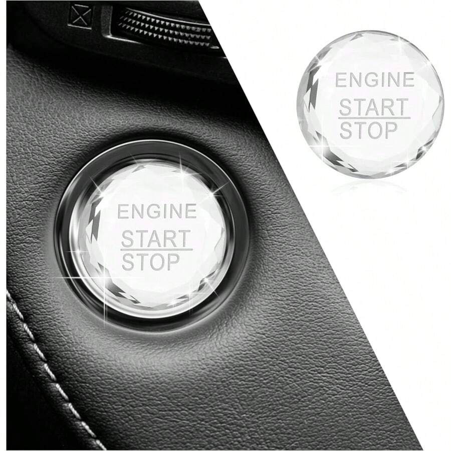 Bling Push Start Button Cover, Engine Start Button Cover Car ...