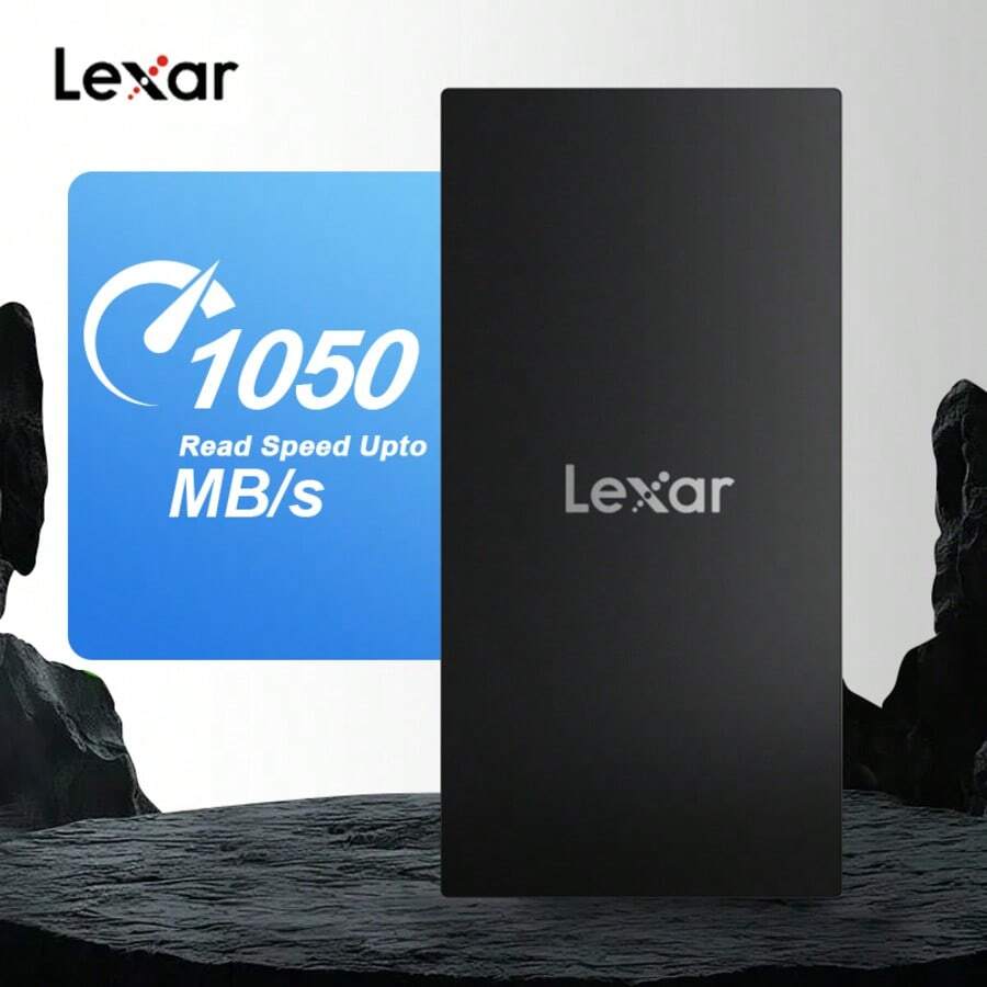 Lexar SL300 USB 3.2 Gen 2 Type-C Portable SSD (Black) - Blazing Fast ...