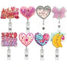 TONAVIETO 1pc Funny Valentine Day Badge Reel, Retractable For Nurse ...