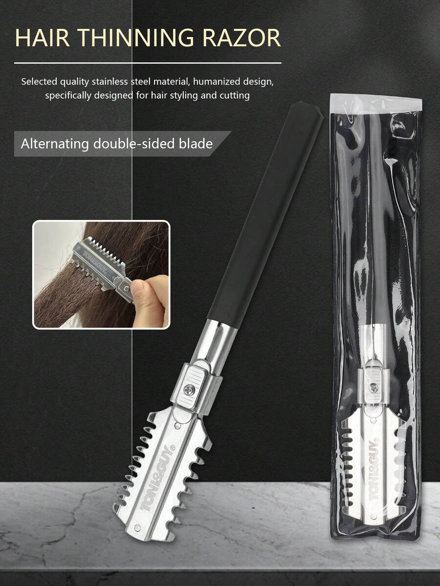 Dual-Sided Hair Trimming Comb, Stainless Steel Hair Clipper Holder ...