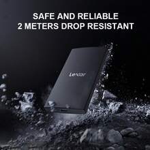 Lexar SL300 USB 3.2 Gen 2 Type-C Portable SSD (Black) - Blazing Fast ...