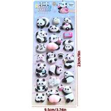 Lindo pegatina de burbuja de alto relieve de panda de dibujos animados ...