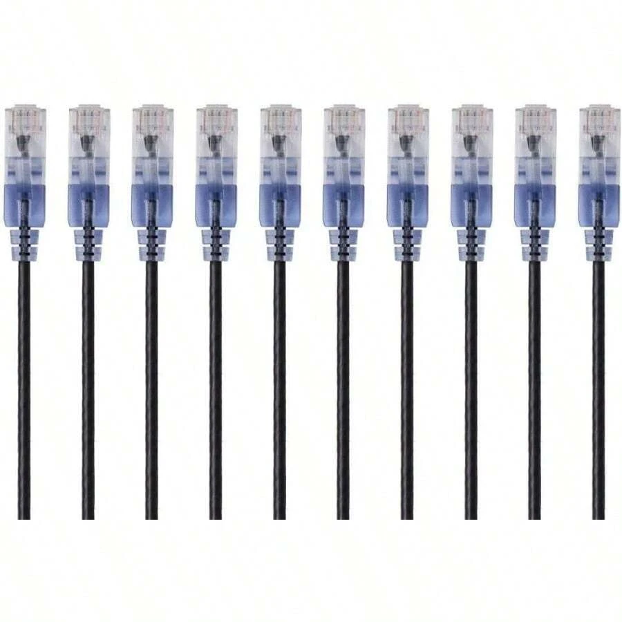 115161 SlimRun Cat6A Ethernet Patch Cable - Network Internet Cord ...