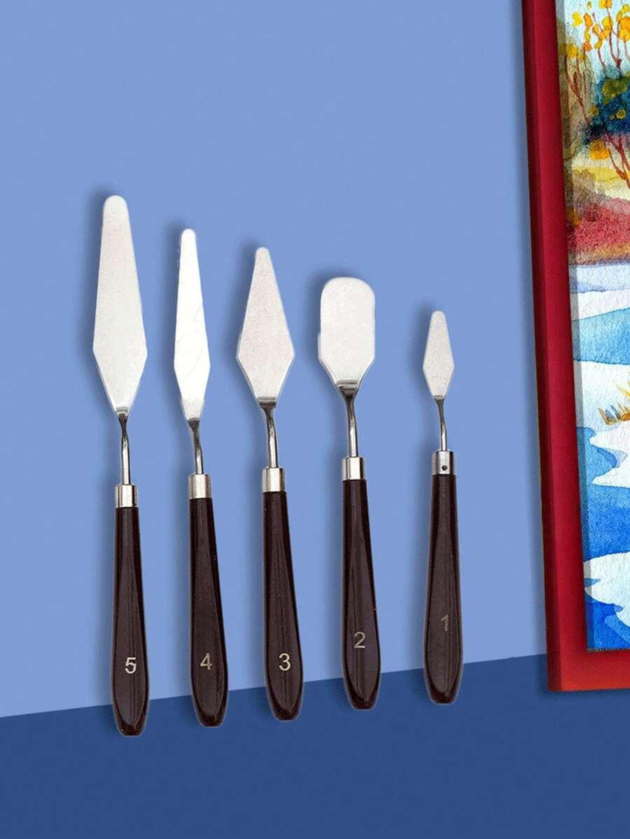New 5 Special-Shaped Oil Painting Shovels New Type Color Mixing Shovels ...