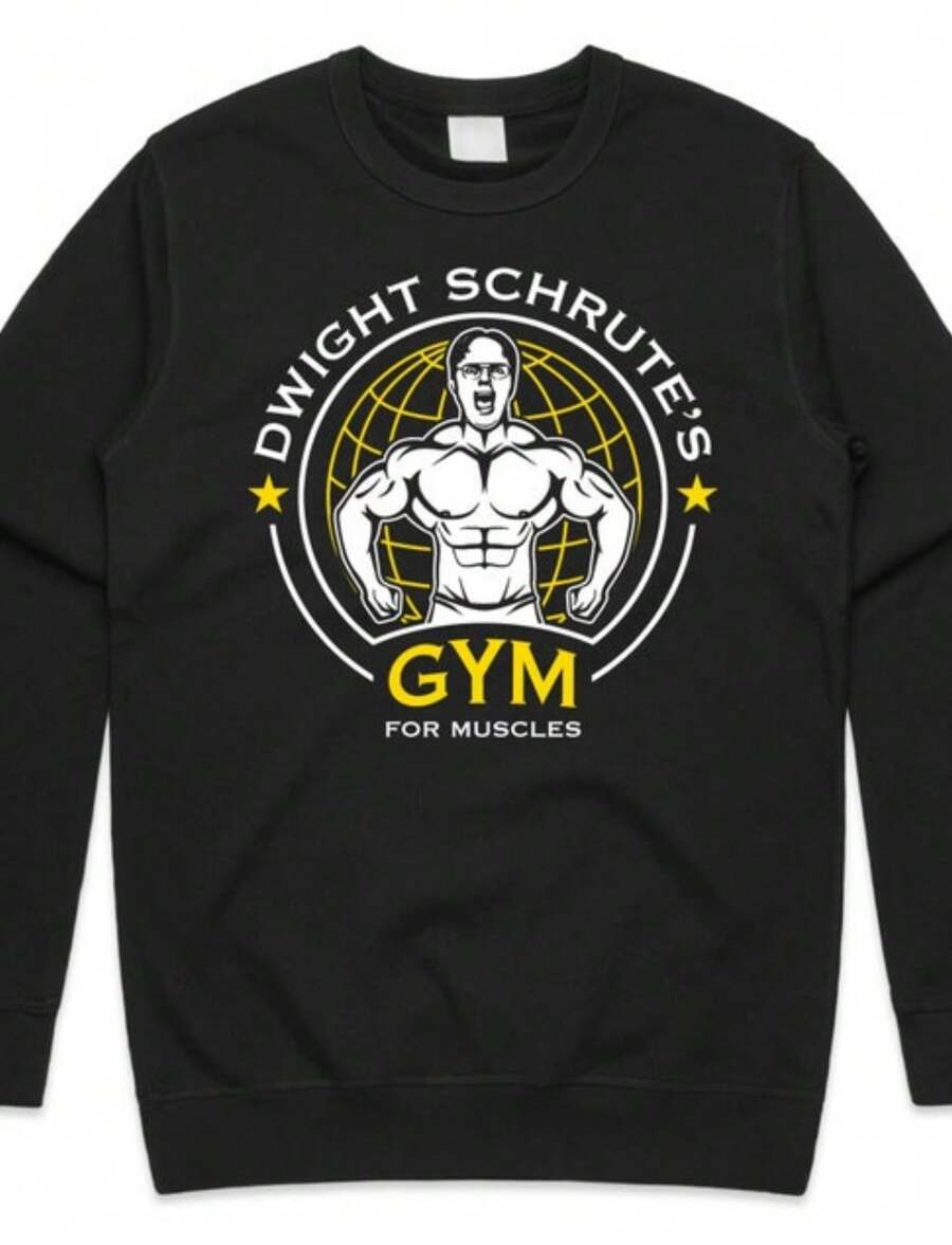 's Gym For Muscles Jumper Sweater Sweahirt Funny US Office Dwight's Gym ...