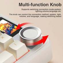 AULA F108pro Wireless Keyboard Macro Gaming Keyboard Gasket Hot-Swap ...