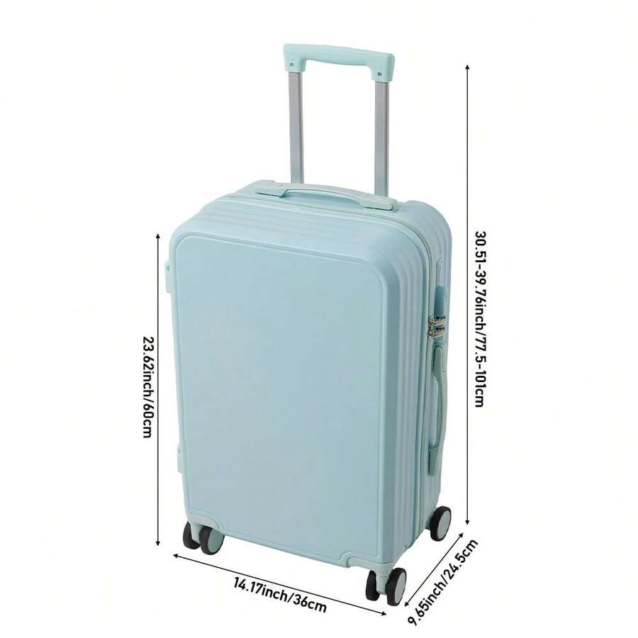Living And Home 21 Inch Suitcase With Combination Lock And USB Charging ...