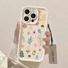 Capinha Capa de Silicone Flores e grama Anti queda e Macia para I P HO ...