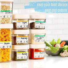 100 PCS Colored Freezer Labels: Removable Food Storage Stickers For ...