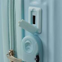 Living And Home 21 Inch Suitcase With Combination Lock And USB Charging ...