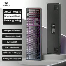AULA F108pro Wireless Keyboard Macro Gaming Keyboard Gasket Hot-Swap ...
